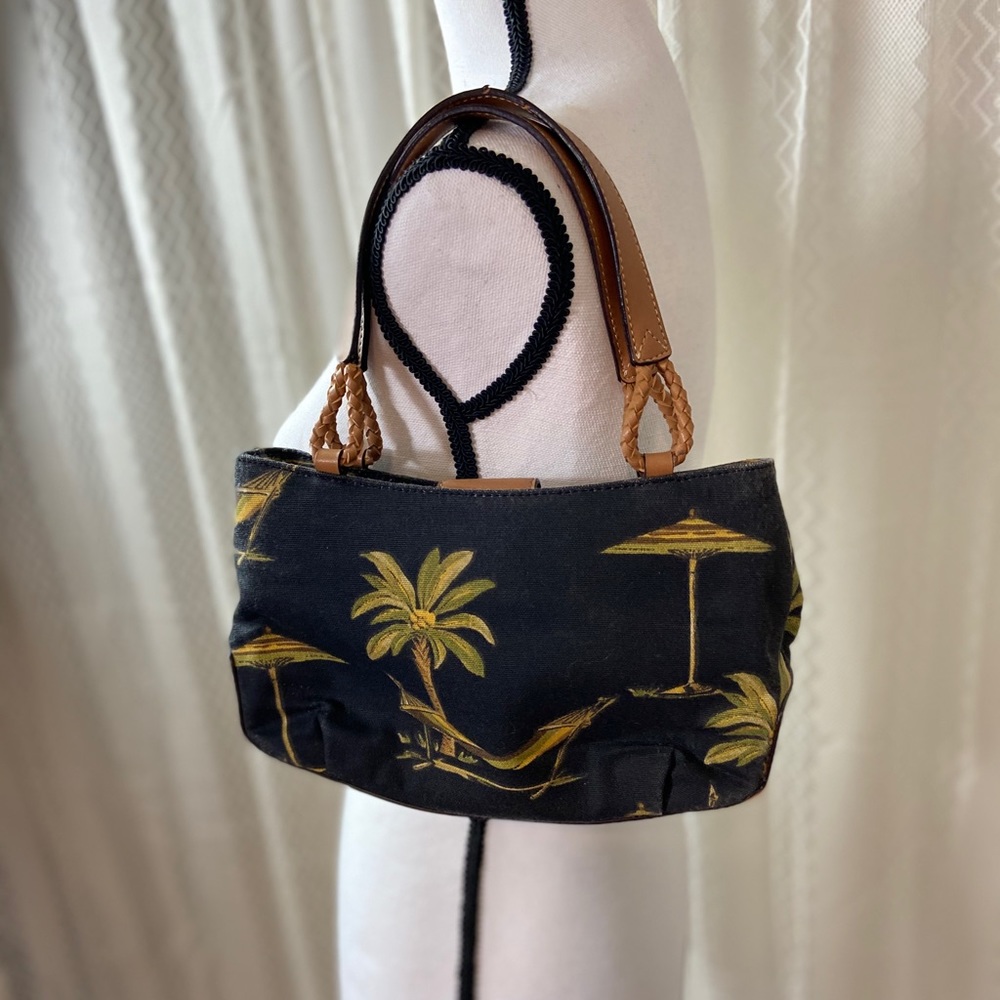 Vintage Relic Handcrafted Rare Palm Trees Purse - Gem